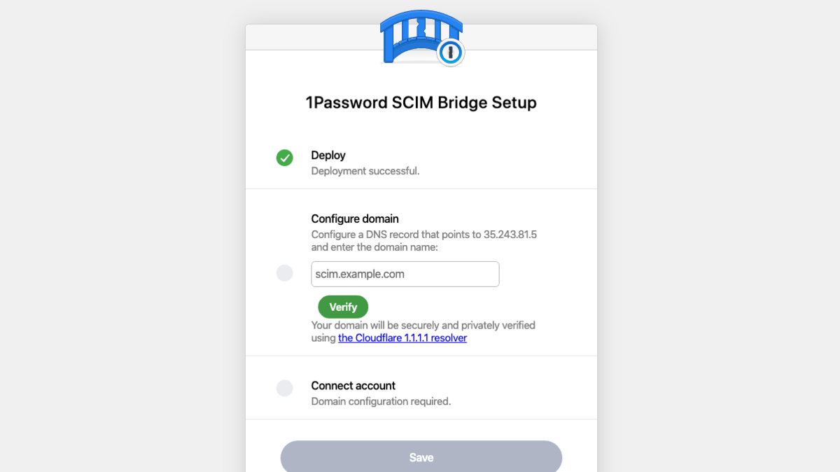 1Password - Google Cloud Platformを用いたSCIM bridgeのデプロイ - ペンティオ Tech Blog