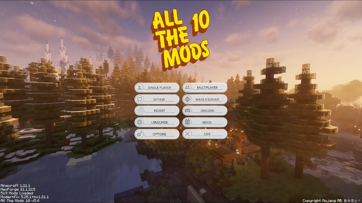 【Minecraft】ATM10のスタート - Silent Gear製ツール【ATM10#1】 - 予定は未定