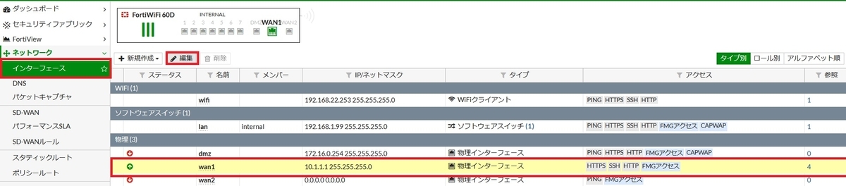 【Fortigate】Fortigateの WAN IPに対して LAN側の端末から Pingを許可する方法 - あんたいとる