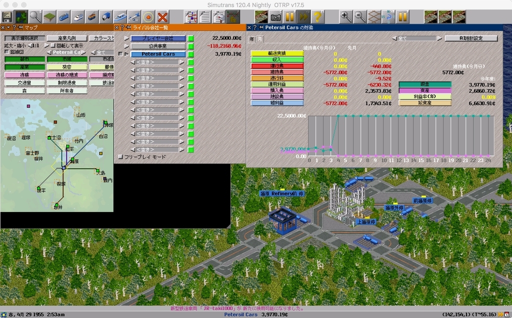 Simutrans 2018年の取り組み - Squirrel AI Player 編 - shingoushori's dialy