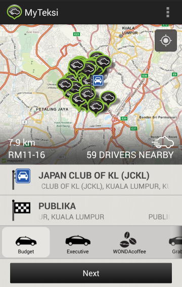 マレーシアのタクシー予約アプリ「MyTeksi」 - マレーシアでIT企業のスタートアップ