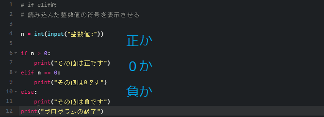【if文】elif ・複数のelif ・if文を羅列してみた結果 - shinoblog-manabu
