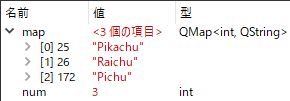 【Qt】QMap備忘録 - memo