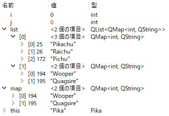 【Qt】QMap-QList備忘録 - memo