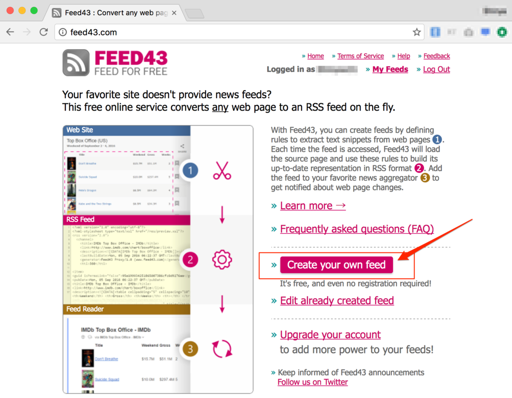 Feed43を使ってRSSフィードを独自のカテゴリ・範囲で自作する - 試纏