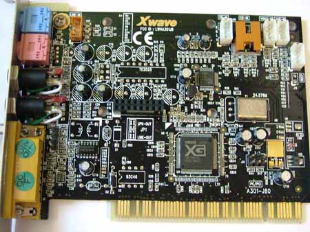 PCIサウンドカード[XWAVE 6000 N6B]の電解コンデンサ(キャパシタ)を交換 - 週刊水曜日[Hatena Blog]