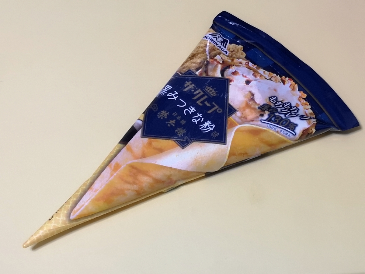 【セブンイレブン限定】森永製菓 ザ・クレープ 黒みつきな粉味 - 新!!気まぐれスイーツ日和