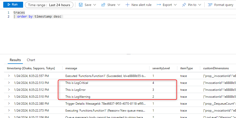 Azure Functions(v4) で.NETの関数を分離ワーカーモデルで動かす時のログレベルの設定について - Alternative Architecture DOJO