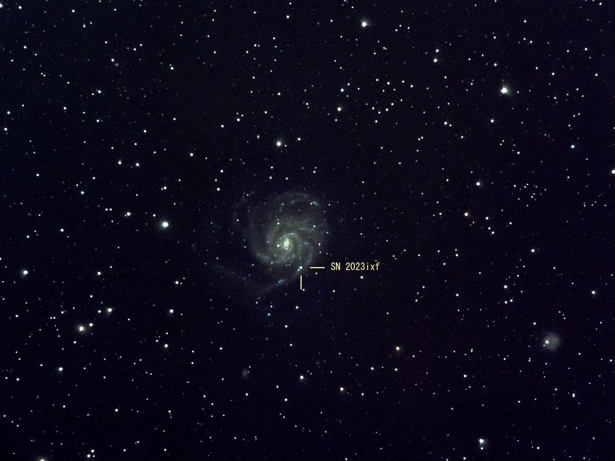 M101に出現した超新星SN2023ixf - 星の記録
