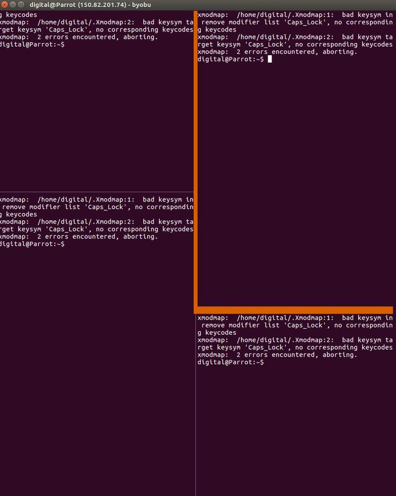 byobu 1コマンドで複数のコマンドを実行 tmux編 - ロボクメモ Robojimamemo