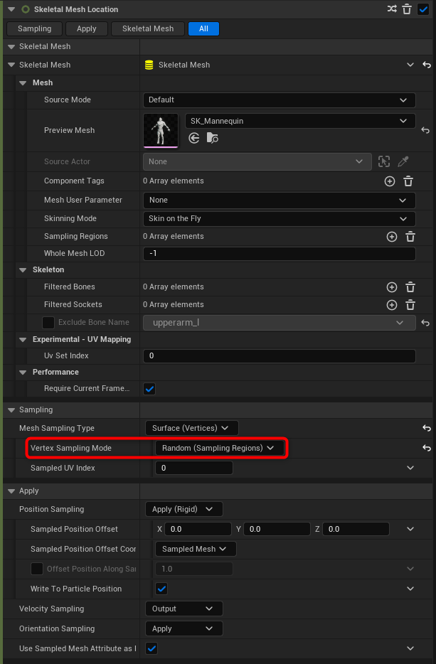【UE5】Skeletal Mesh Location の生成位置を制限する - トンコツ開発ブログ