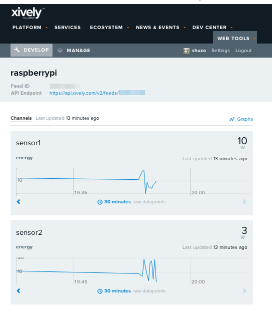 RubyでXivelyにデータを放り込む - Bye Bye Moore