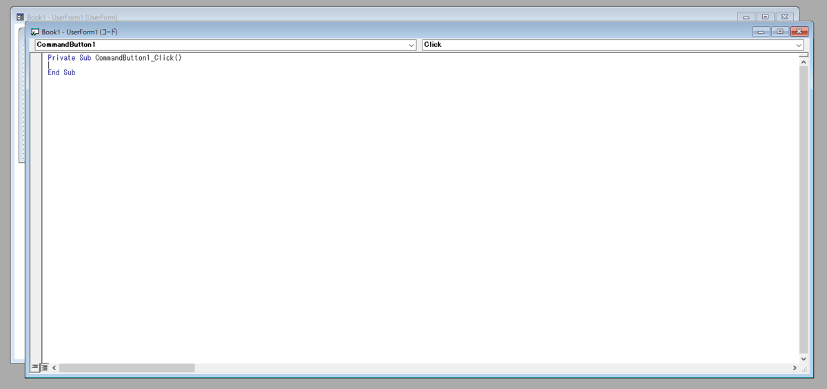 Excelでフォーム作成を使いGUIを楽につくる - Bye Bye Moore