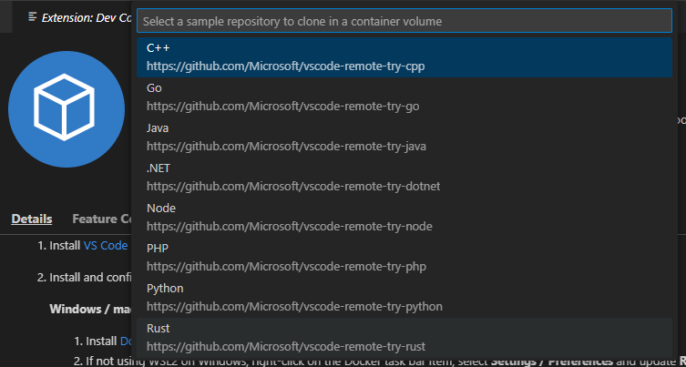 VSCode devcontainerを使い、DockerコンテナをVSCodeで扱う - Bye Bye Moore