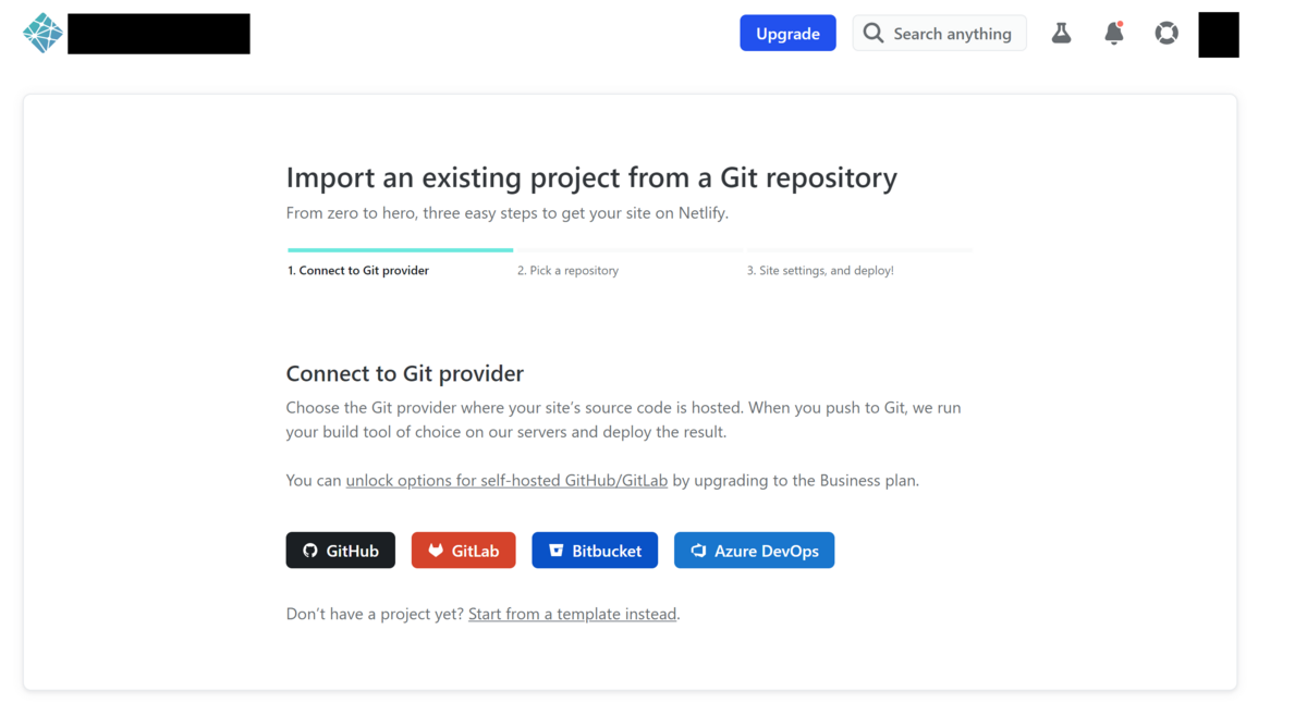 NetlifyとGitlabを連携して静的サイトをアップロードする - Bye Bye Moore