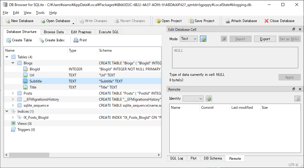 Uwpでローカルdbのマイグレーションをする（entityframework Core Sqlite） 頭ん中 0698