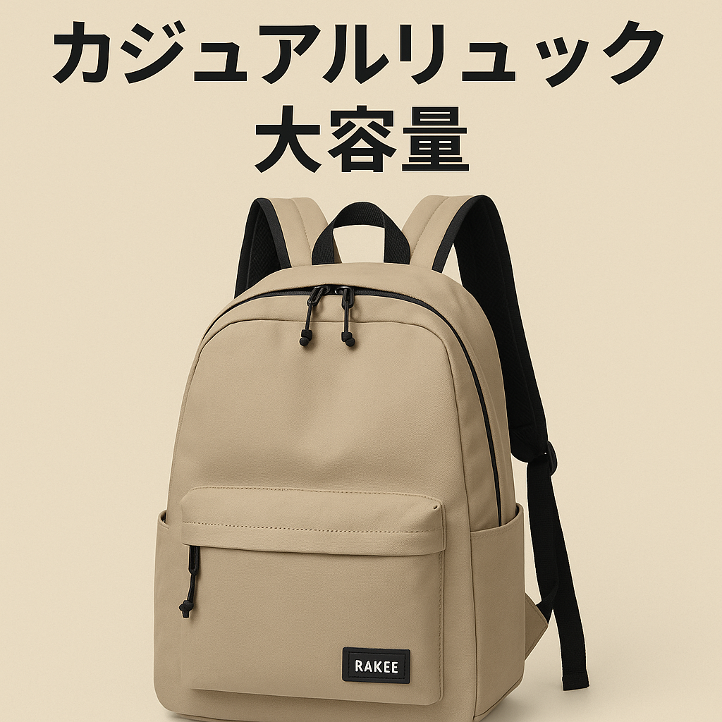 【RAKEEリュック】おしゃれで大容量！通学・通勤・旅行に最適な軽量防水バッグ - 使ってよかったものメモ