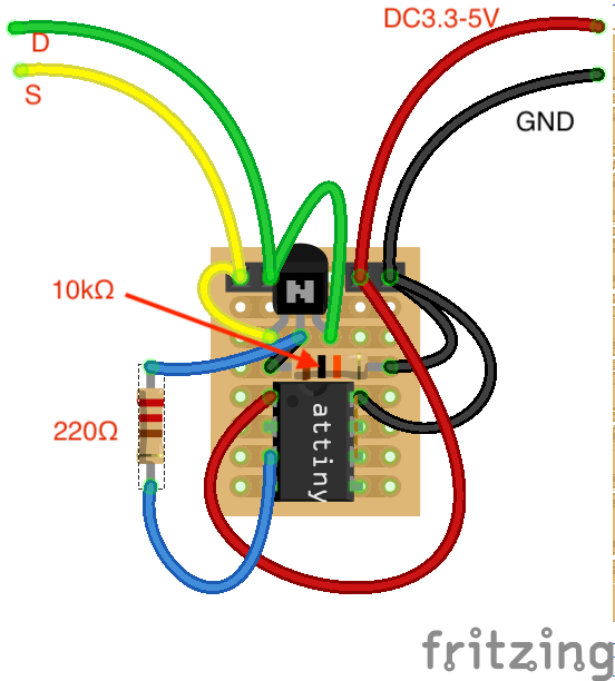 Arduino日記 Arduino/ATtiny202でタイマーSWを作る_後編 - ながされてたThailan島