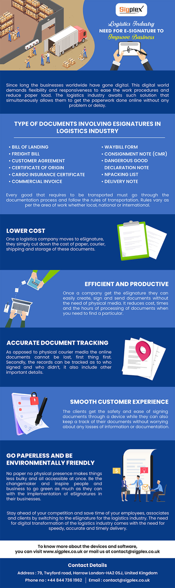 How Logistic industry Growing Their Business By Using E-Signature ...
