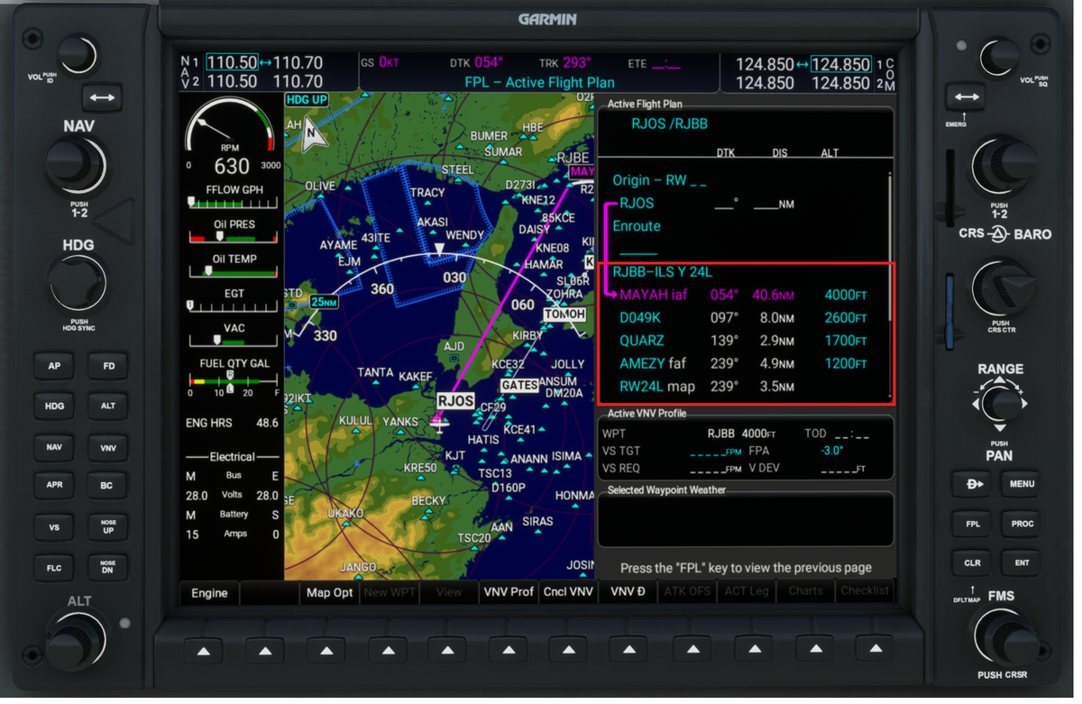 G1000のフライトプラン入力を学ぶ(その1) - ひとりSim.アカデミー