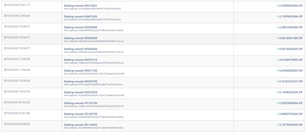 SIMPLE POS POOLでXPをマイニングしてみた！結果報告ブログ