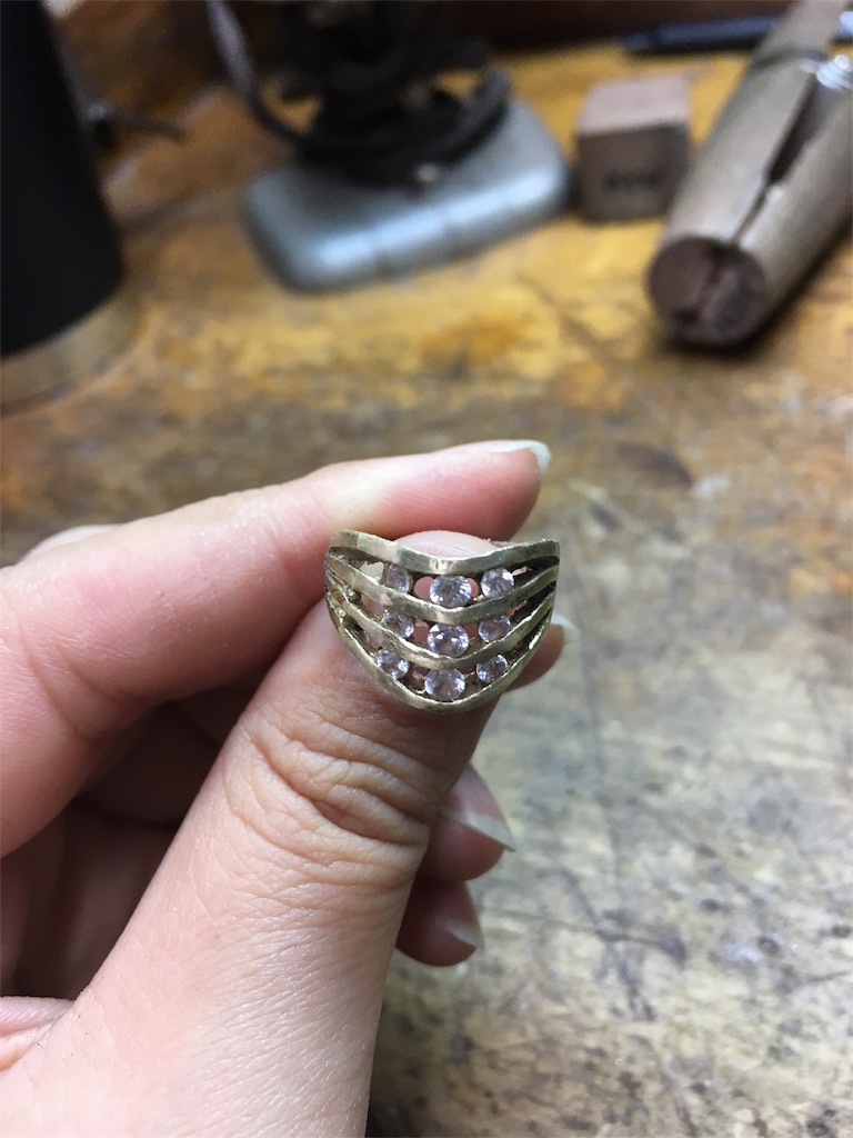 40日目:burnish setting - My Journey to be a Jeweler