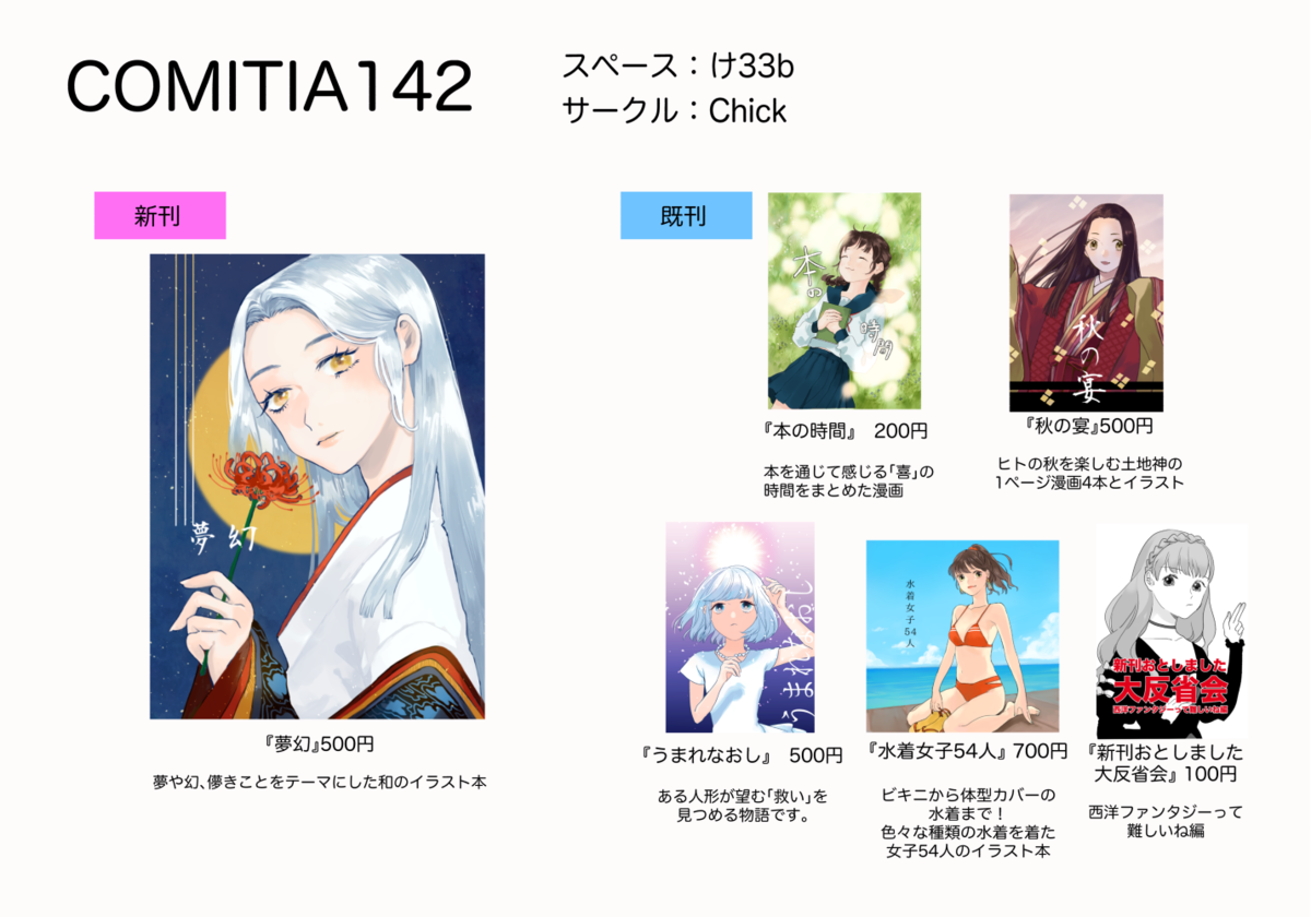 COMITIA142参加します - Chick