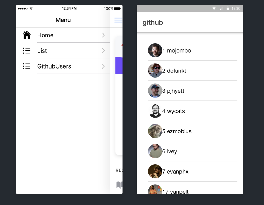 ionic4 httpClientを使ってgithubUsersの一覧を表示する - better done than better said