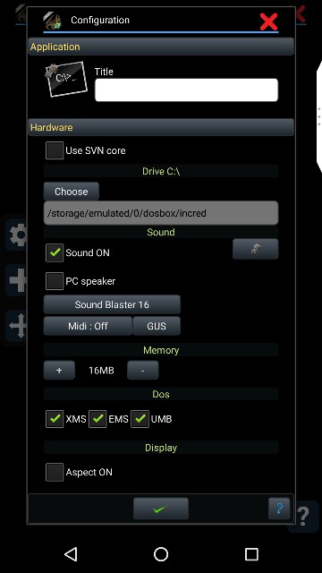 AndroidでDOSゲーをプレイできるMagic DosBoxを触ってみた - 日々の記憶
