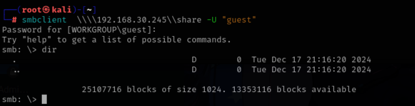 SAMBAとsmbclient / smbmap - SHlakH3 blog