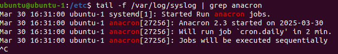 【Linux】cronとanacron - SHlakH3 blog