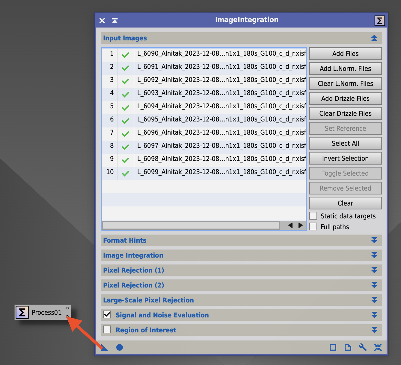 スタックでの最適な重み付けをもとめる PixinsightのWeight Optimizer スクリプト - 天文はかせ幕下