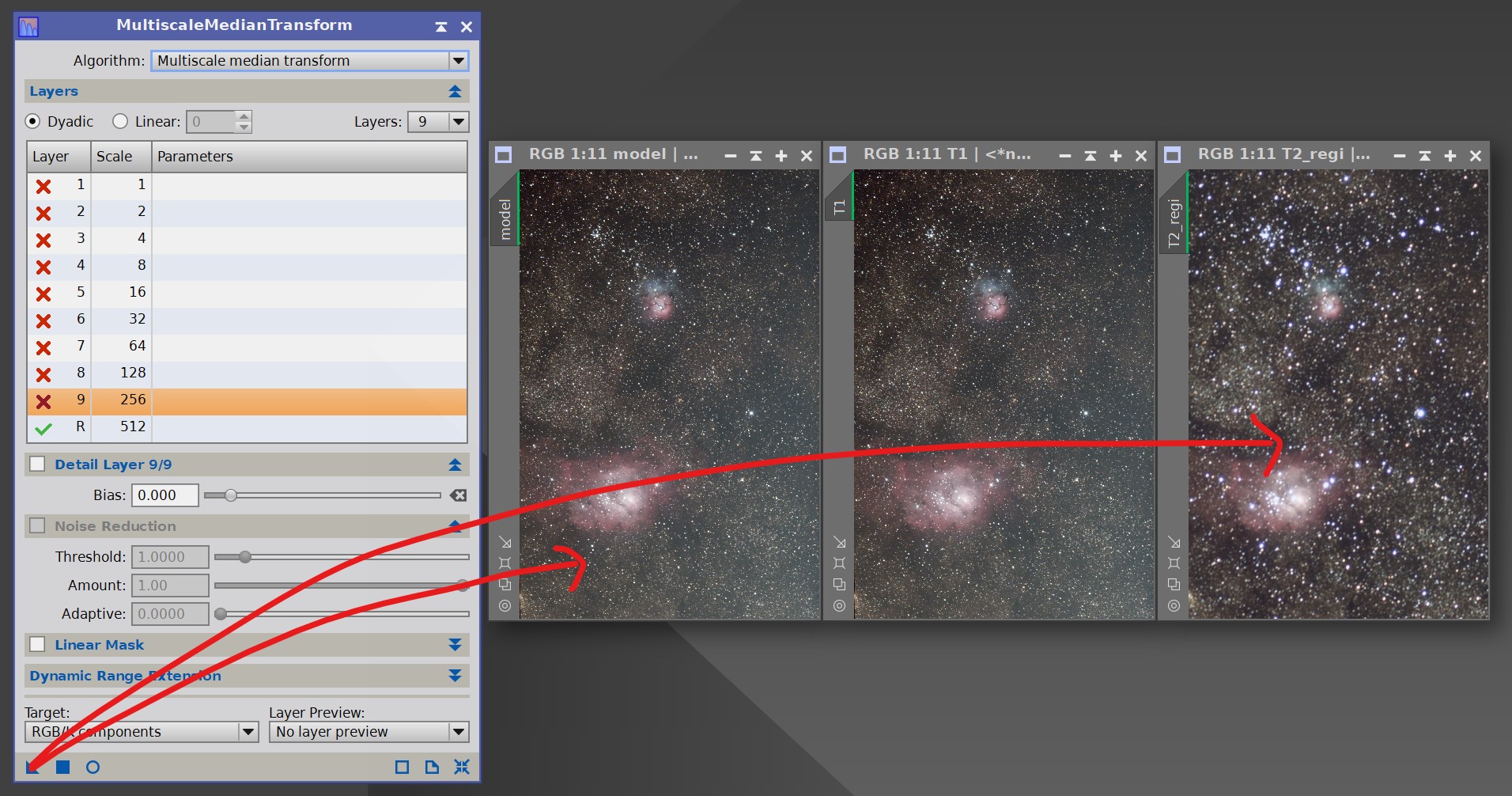 Vicent Peris氏考案ののMultiscale Gradient Correctionを試してみました - 天文はかせ幕下