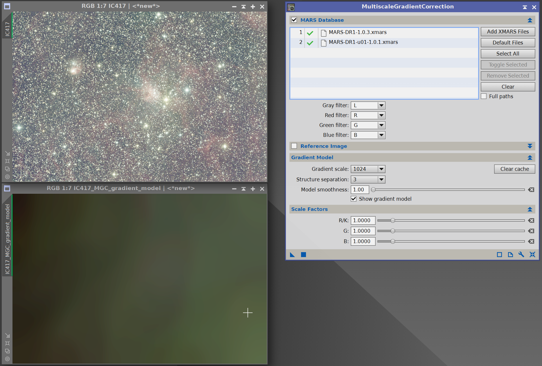 Pixinsightの最新版、Multiscale Gradient Correction (MGC)の導入 - 天文はかせ幕下