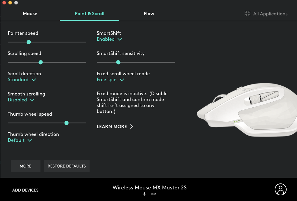 Logicool MX Master S2 カスタマイズ／設定例 (Mac) - 開発者のブログ『そまりぐ！Second』