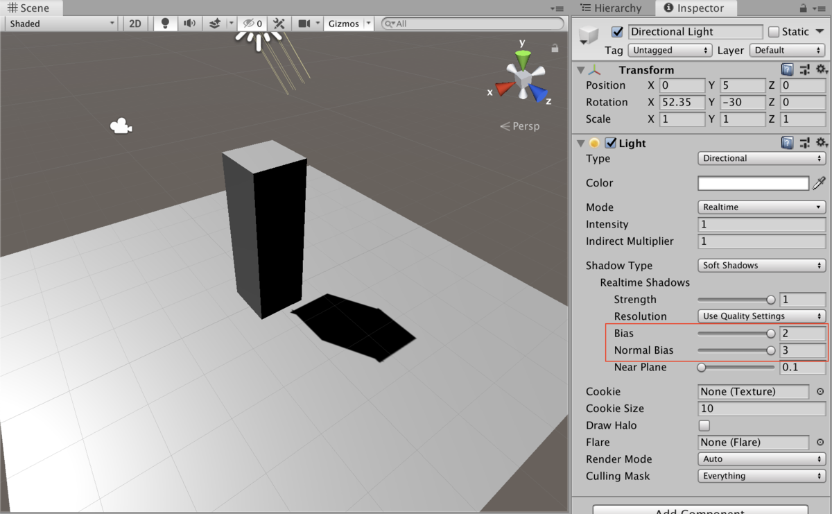 【unityshader】オブジェクトの影を落とす 107 知識0からのunityshader勉強