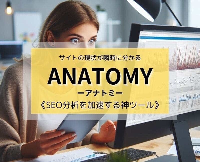 SEO分析が加速する「ANATOMY」サイト改善策が瞬時に見える！ - ソロ活@自由人BLOG