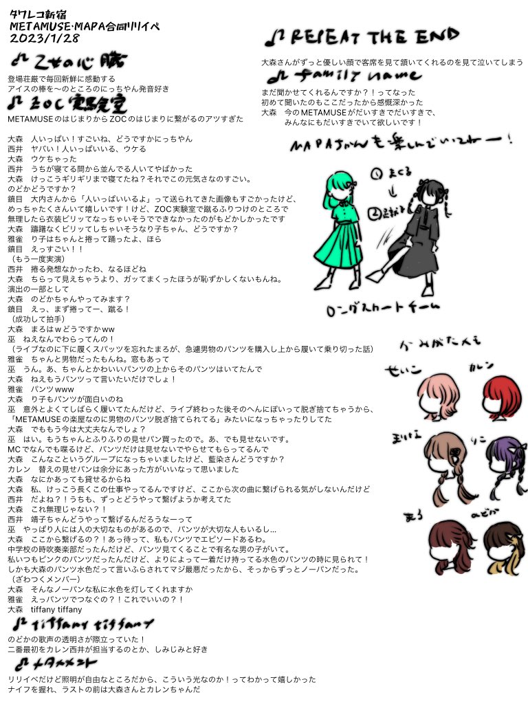 METAMUSEレポ（2023） - あんらくし