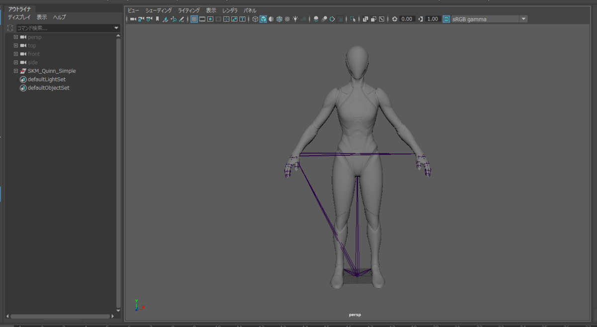 【UE5】IKリターゲットとMayaでボーン移植してみた - SPARK CREATIVE Tech Blog