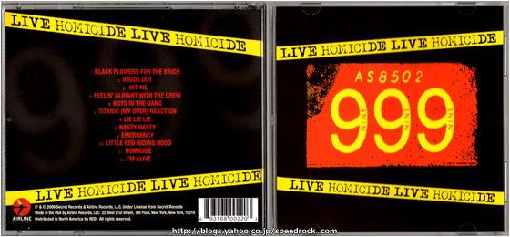 999 / Live Homicide (AR-CD-0020) - PUNK CD SHOP