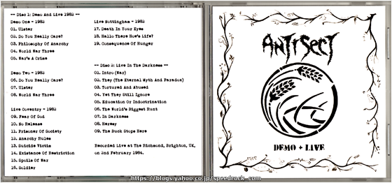 Antisect / Demo + Live - PUNK CD SHOP