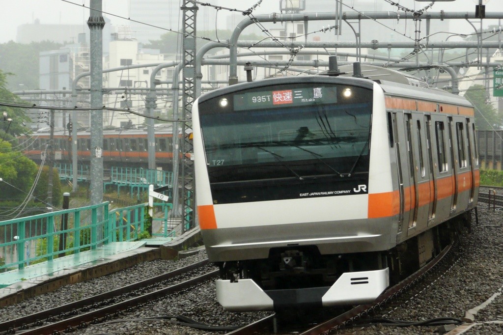 個別「[JR東日本]E233系T27編成、快速三鷹行き（2009年6月6日、信濃町駅にて）」の写真、画像 - 鉄 - ｽﾌﾟﾗｲﾄの"見たまま"Photos
