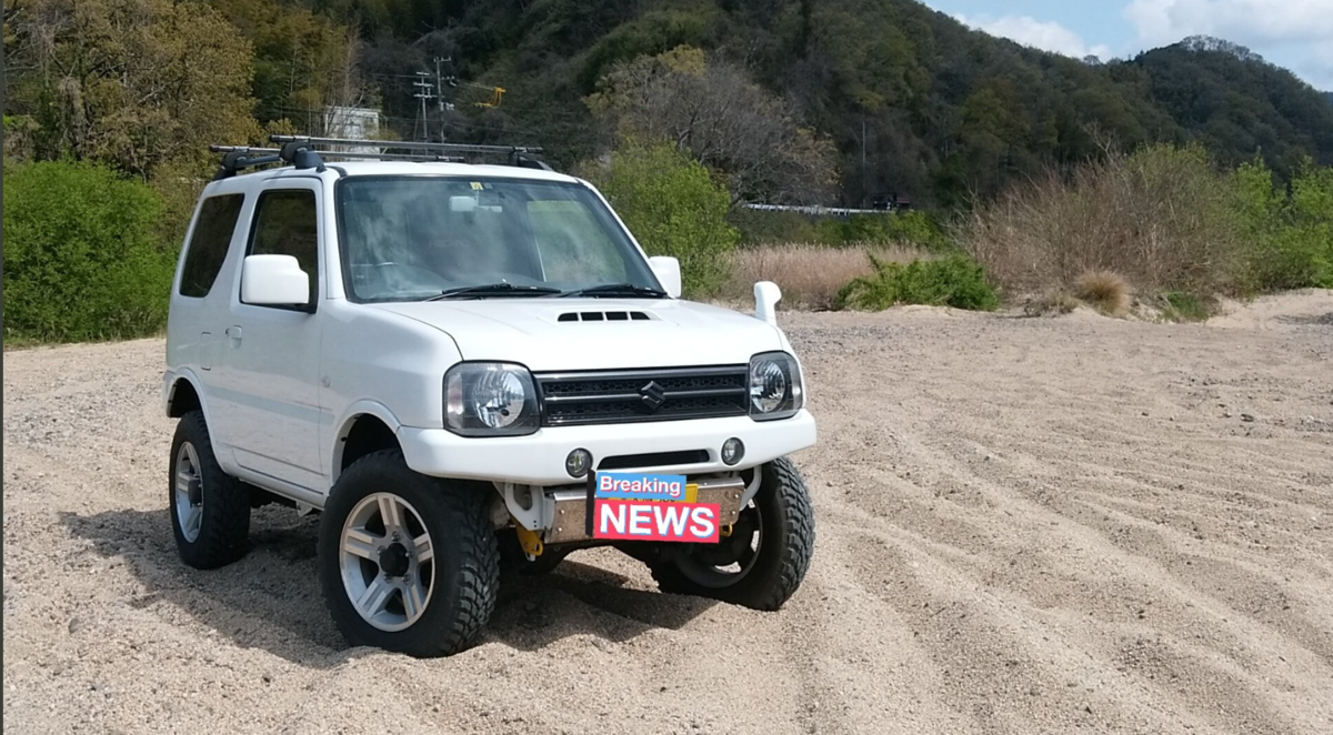 ジムニー(JB23)の黄ばんだヘッドライトをウレタンクリア塗装① - srtarouのブログ