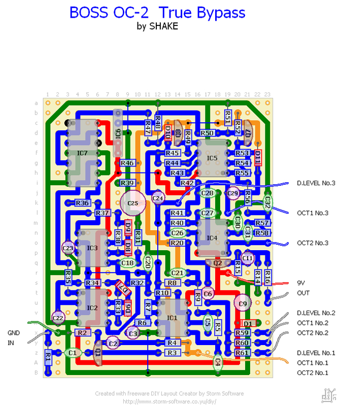 ☆BOSS OC-2（レイアウト公開!!!）☆ - SHA-KE'S Blog ※ギター改造と自作エフェクター※