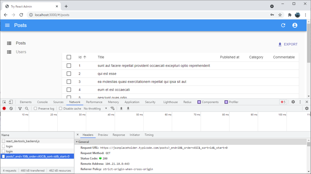 ReactAdminを試してみた - teruuuのブログ