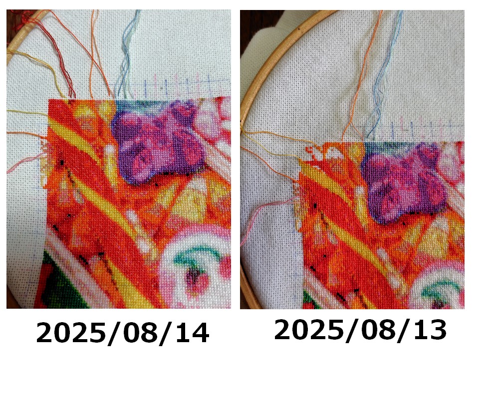 HAED進捗 #14｜Candylicios｜毎日30分を目標に刺繍中 - クロスステッチ ステッチビーイング