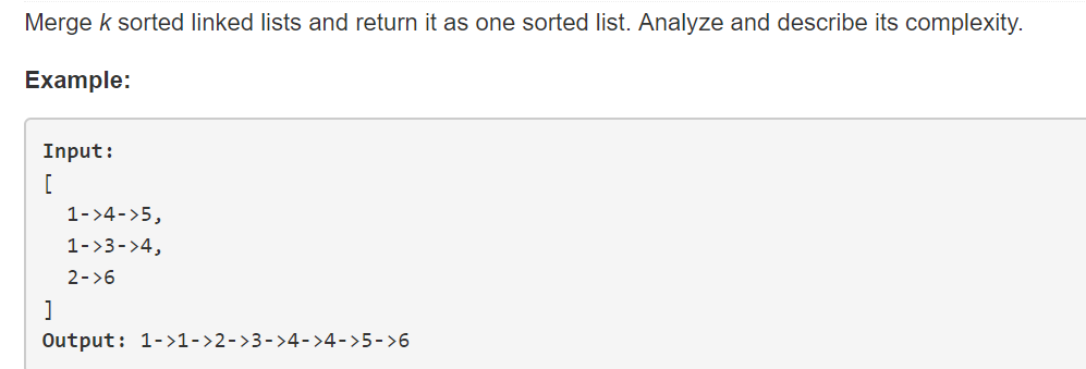 LeetCode #23. Merge k Sorted Lists プログラミング練習 - ちょこっとプログラミング
