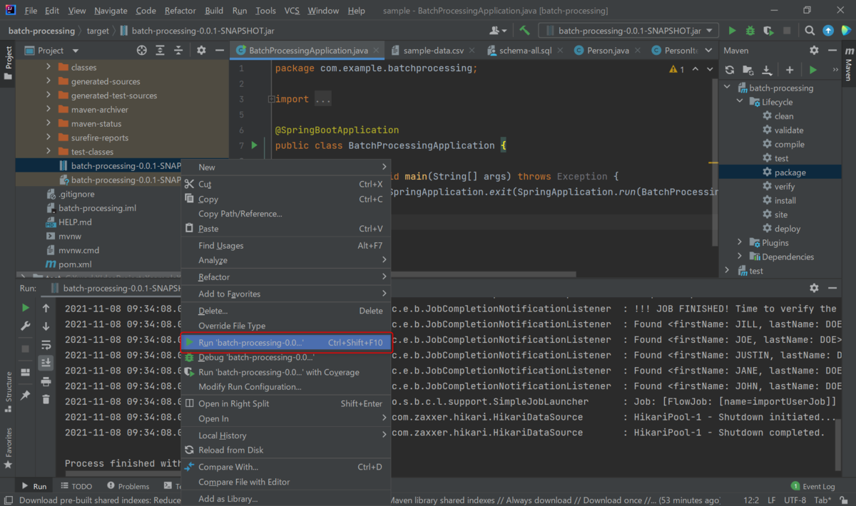【Java】Spring Batchを試す - stmtkの技術ブログ