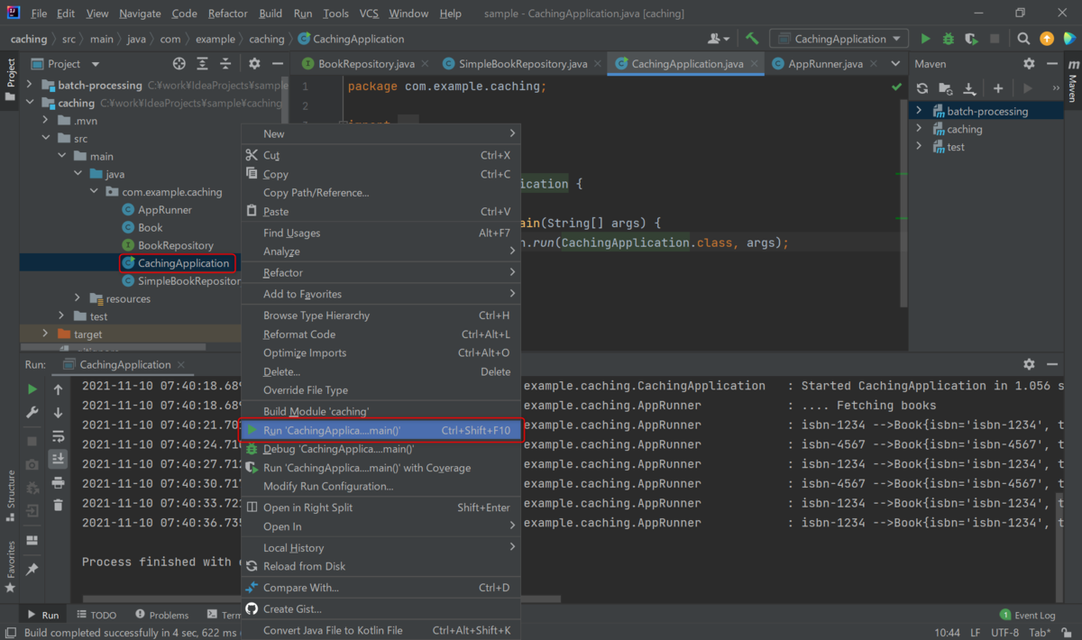 【Java】Spring Cacheを試す - stmtkの技術ブログ