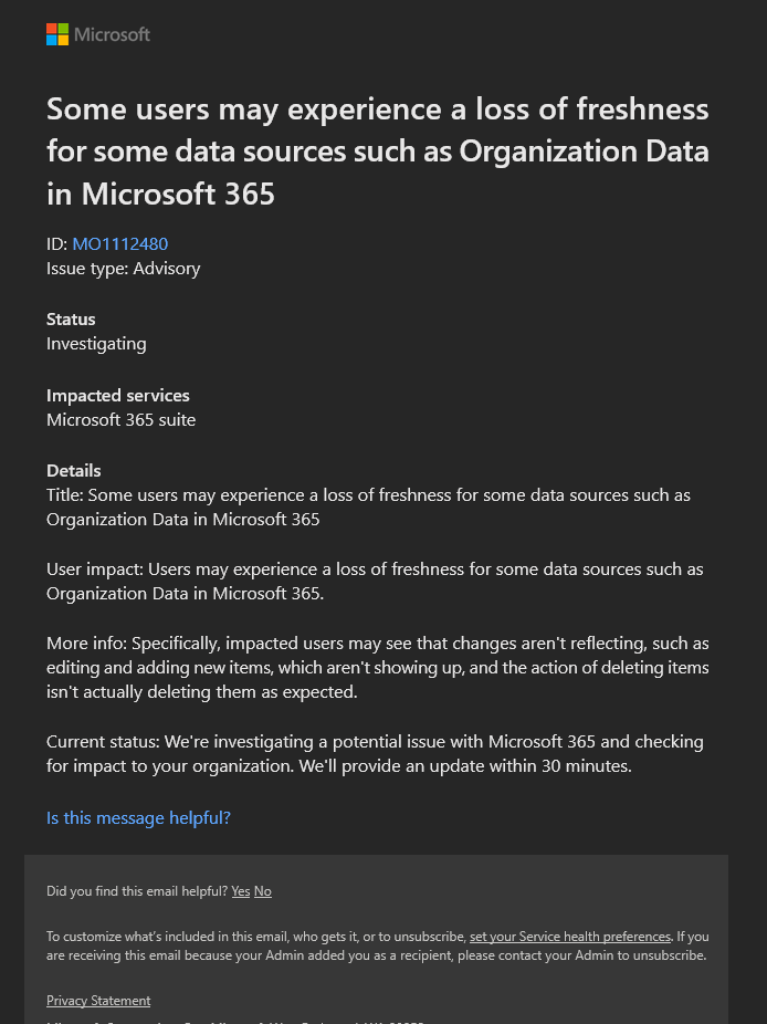 Microsoft365の障害情報をRedmineで履歴管理する - stone-hiroのメモ